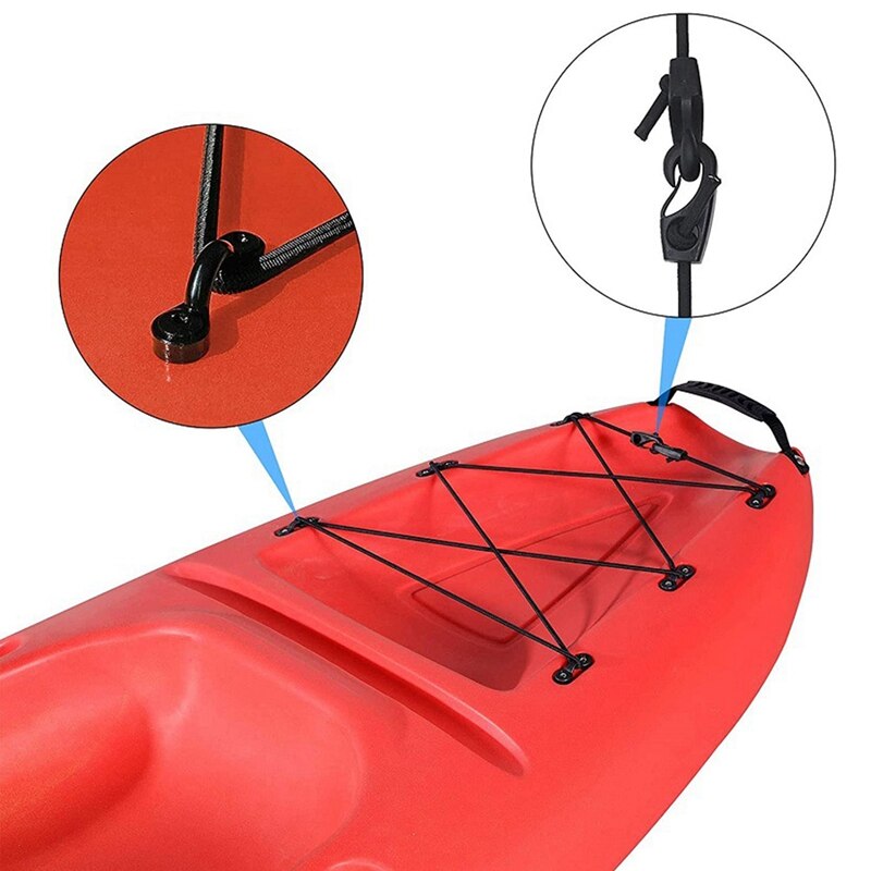 Kayak Pad Eye Kit Kayak Nylon Bungee Deck Loop wit... – Grandado