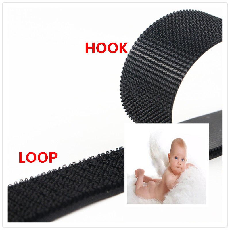 1 Meter/pair 16/20/25/30/50Mm Zwart Wit Magic Tape... – Grandado