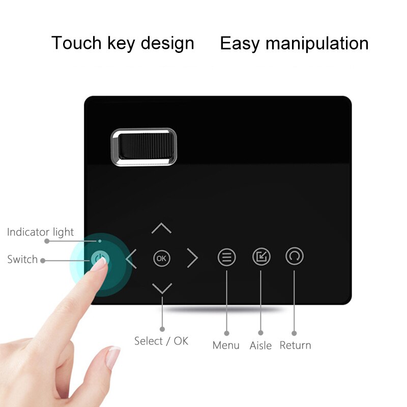 Micro HD Cinema Portable Mini Projector HDMI LED U... – Vicedeal