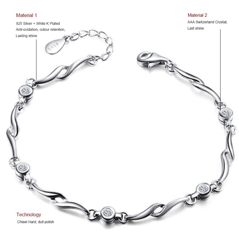 Korean Delicate Personality Bracelet Jewelry 925 S... – Grandado