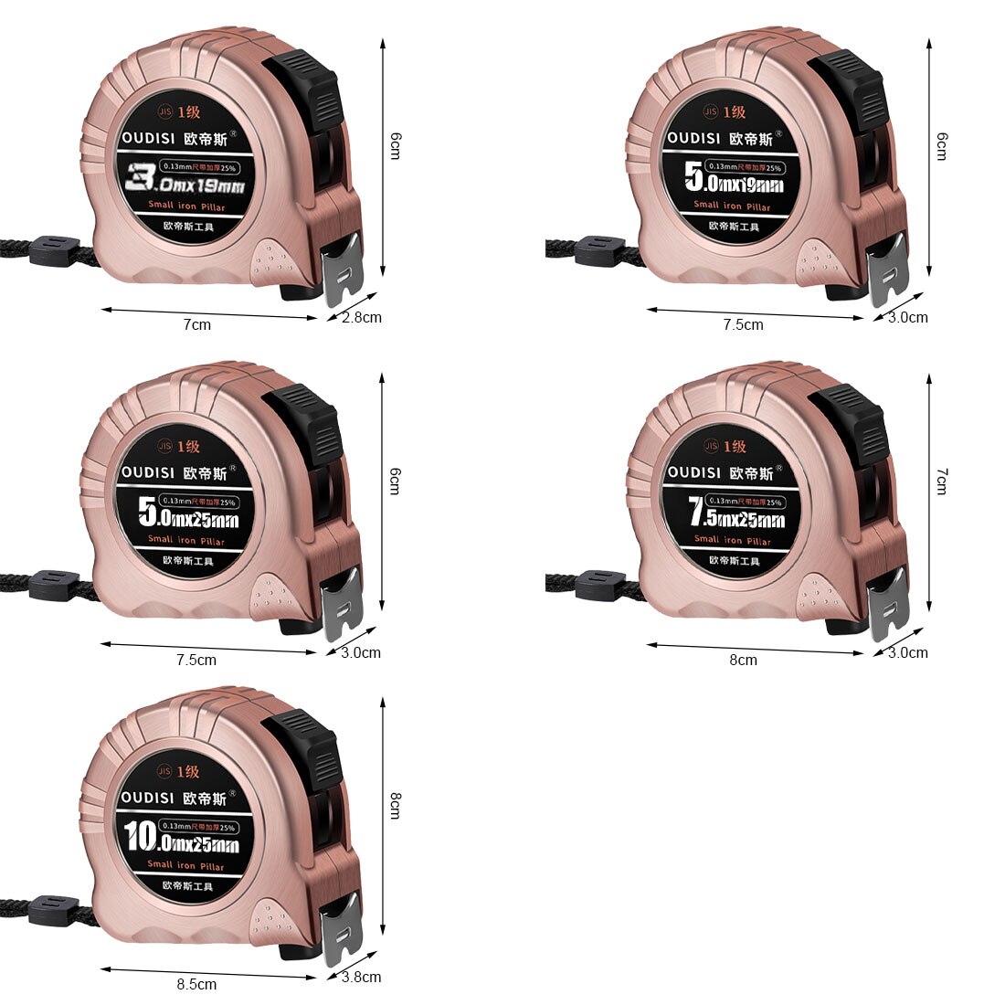 Hoge Precisie Tape 3 / 5 / 7.5/10M Staal Tape Nylo... – Grandado