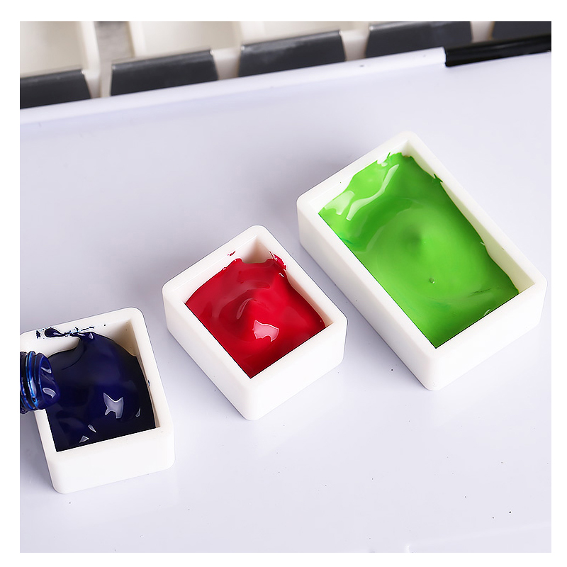 Solid watercolor paint box 12/24/48 color iron box... – Grandado