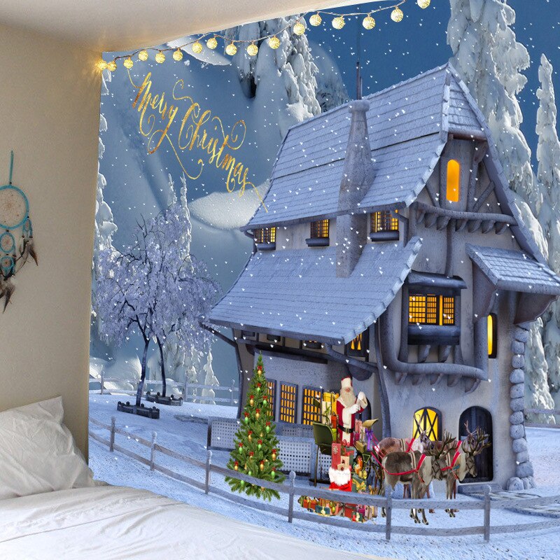 Kerst Achtergrond Doek Opknoping Doek Muur Doek Sl... – Vicedeal