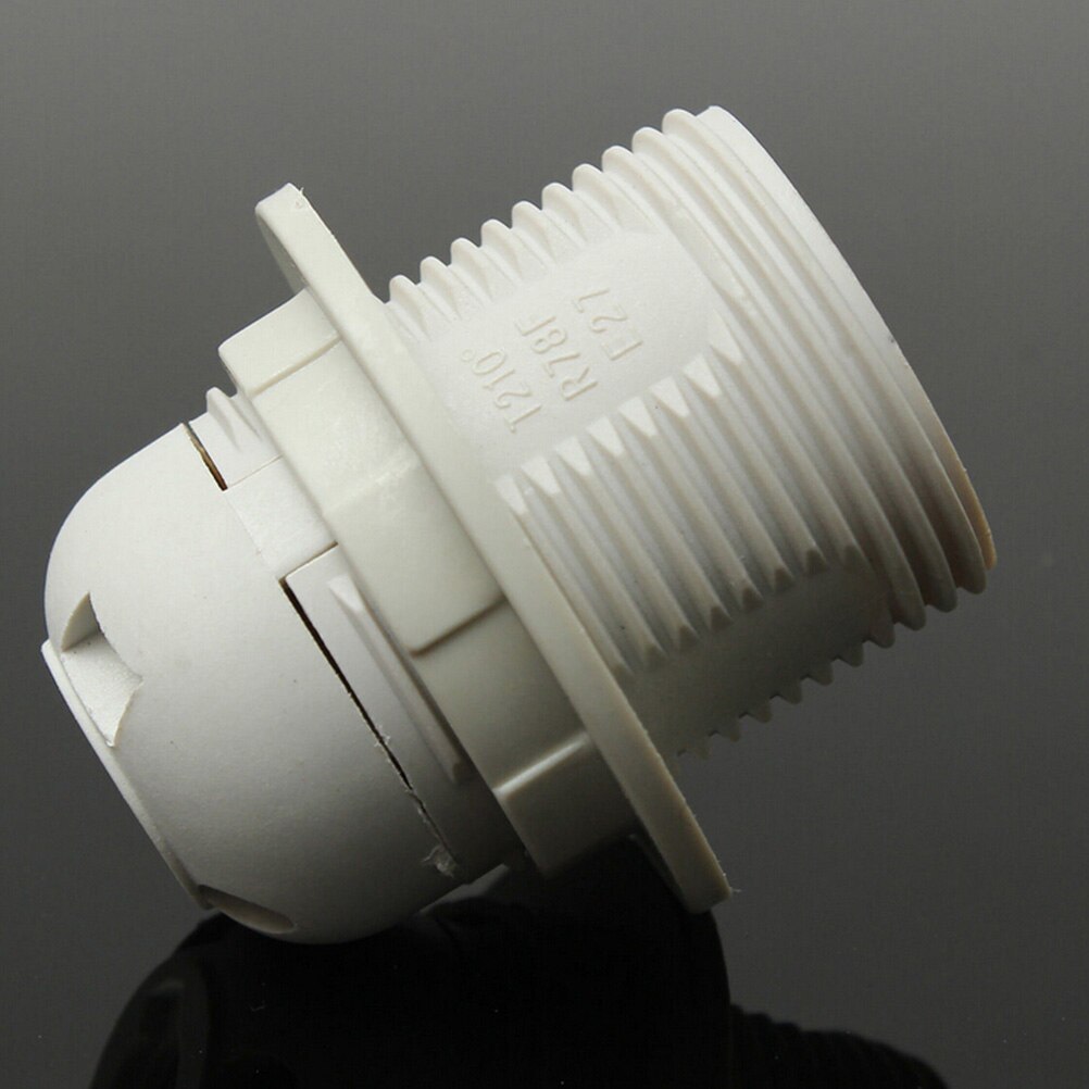 E27 Lamp Bulb Holder Edison Screw Cap Socket White... – Vicedeal