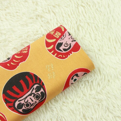 110x45cm Thick 100% Cotton Fabric Good Lucky Cloth... – Grandado