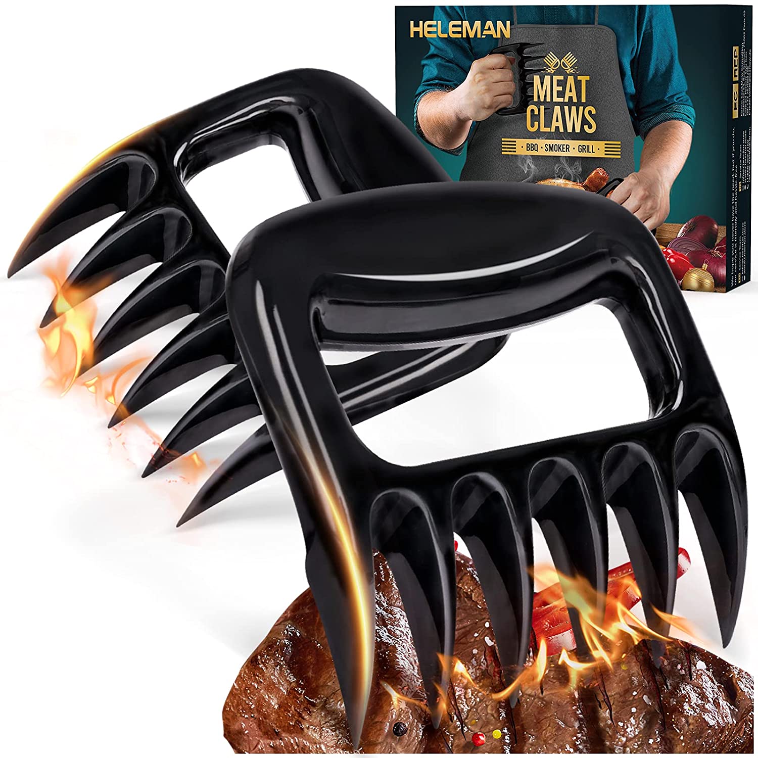 Bbq Vlees Klauwen Handvat Shred Cut Vlees Splitter... – Grandado
