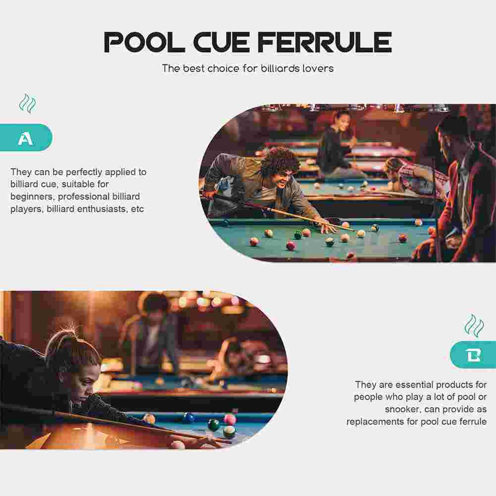 15pcs Billiard Cues Ferrules Copper Snooker Cue Ho... – Grandado