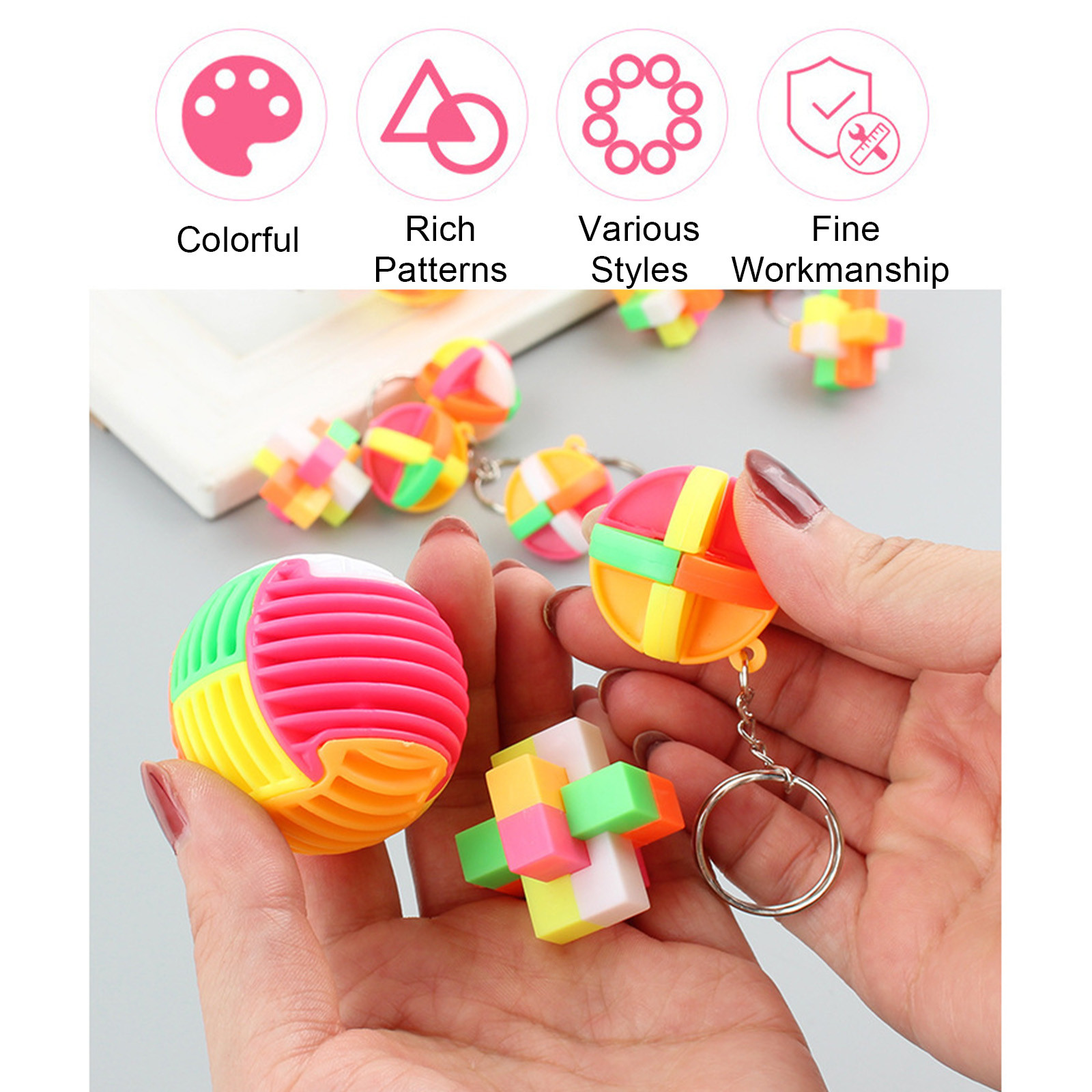 IQ Brain Teaser Kong Ming Luban 3D Lock Interlocki... – Grandado