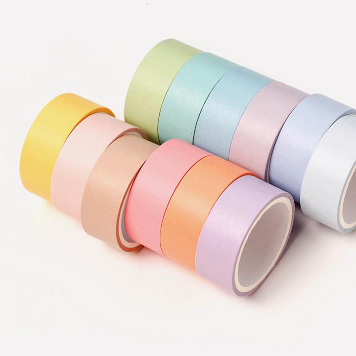 12 Colors/pack Macaron Color Washi Tape Set Decora... – Vicedeal