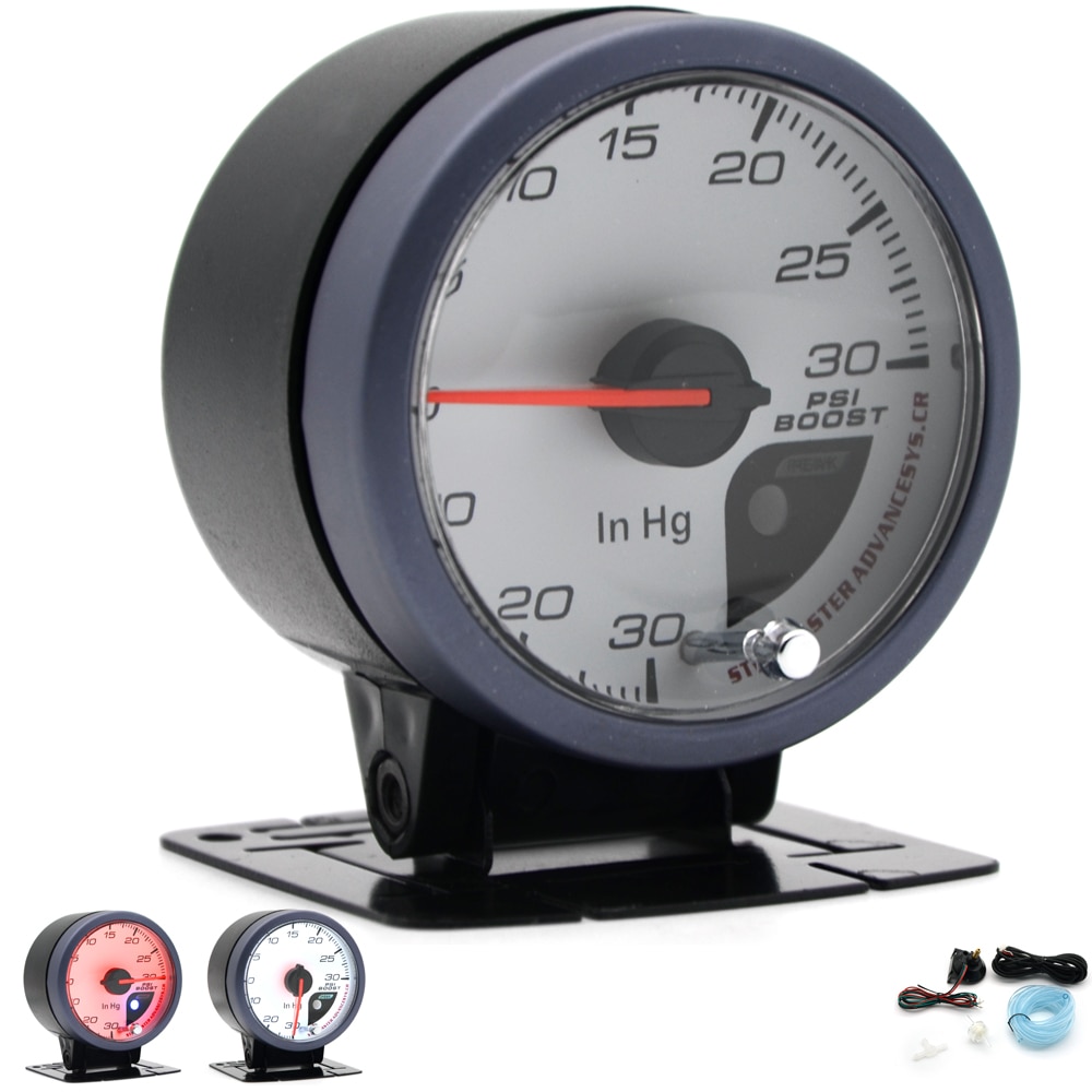 Dragon Gauge 60MM -30-30 PSI Boost Turbo Gauge Whi... – Grandado