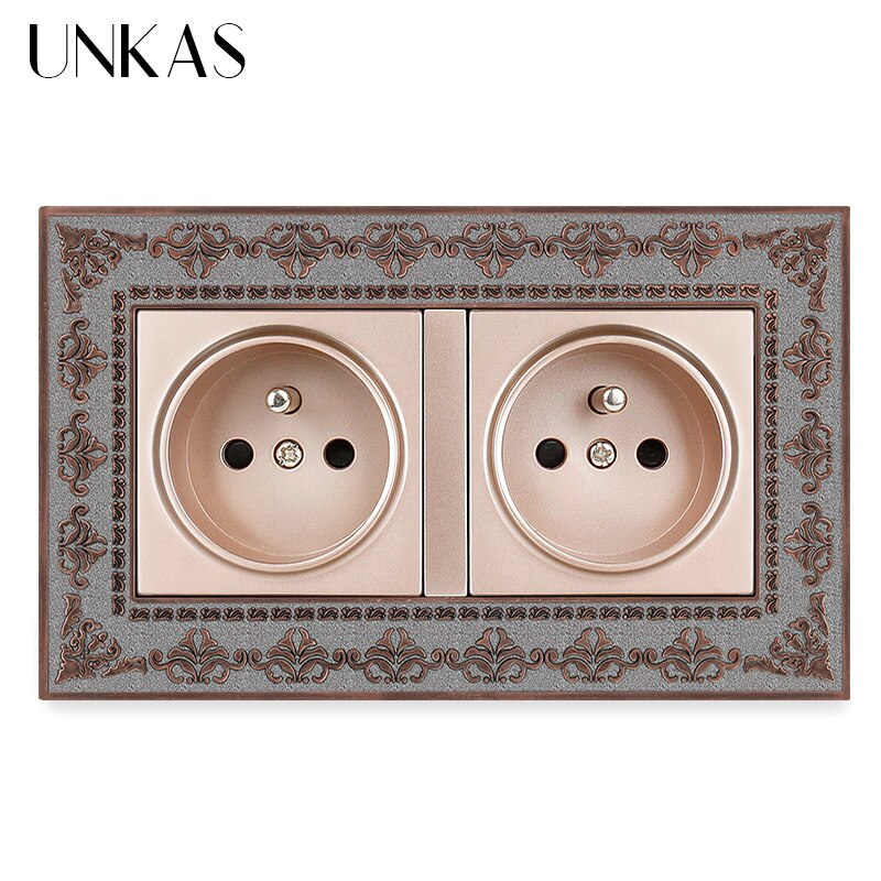 Unkas Dual Franse Standaard Stopcontact 146Mm * 86... – Grandado