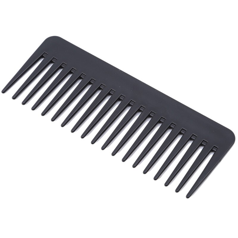 1PC Wide Tooth Comb Black ABS Plastic Heat-resista... – Grandado