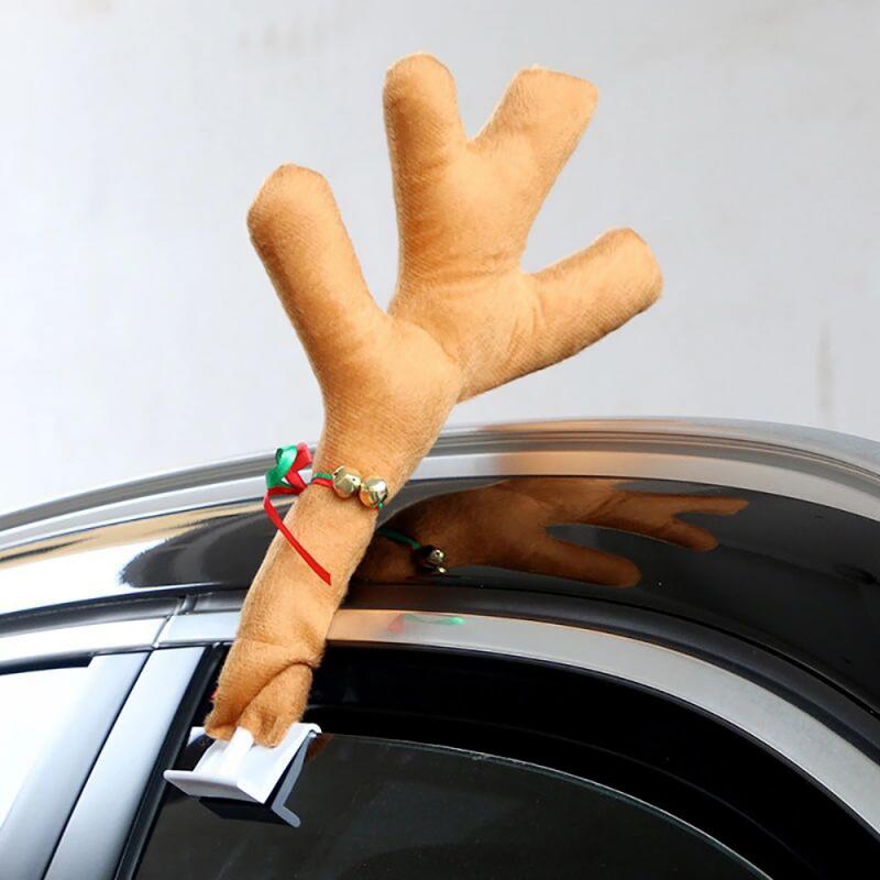 3 Sets Christmas Reindeer Antlers And Red Nose Car... – Grandado