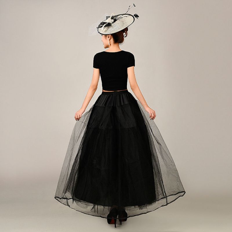 3-layer Hard Net Soft Support no Hoop Wedding Dres... – Grandado