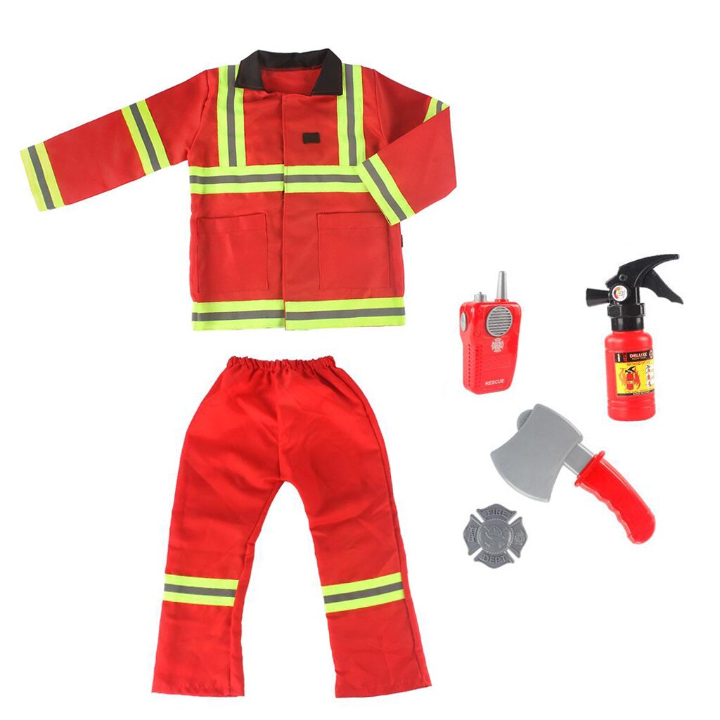 Firefighter Cosplay Uniform Role-play Firefighter ... – Vicedeal