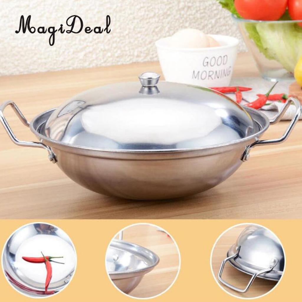 Gryta i rostfritt stål utomhus camping köksredskap... – Vicedeal