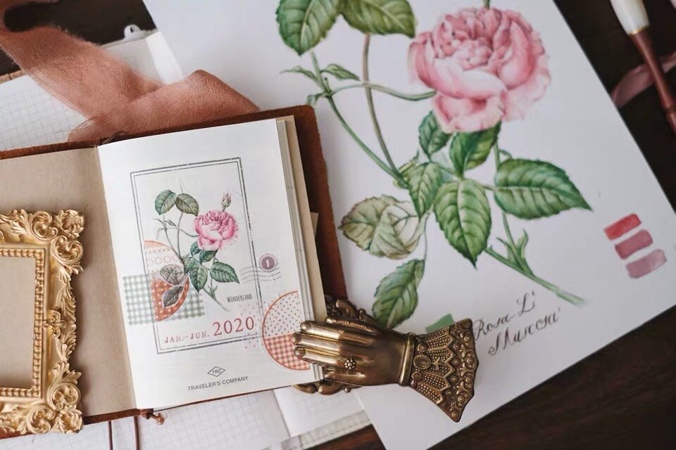 Plante blomst washi tapes bullet journal malertape... – Grandado