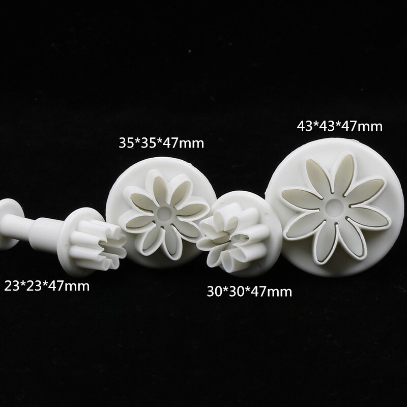 4 stks/set Food Grade Plastic Biscuit Cookie Cutte... – Grandado