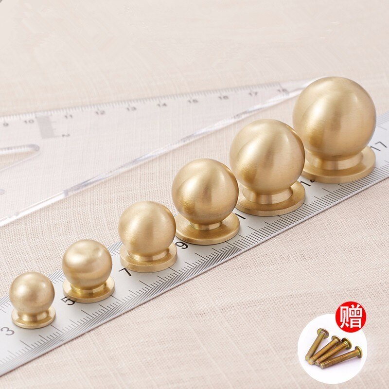 Brass handle drawer wardrobe door solid handle sin... – Grandado