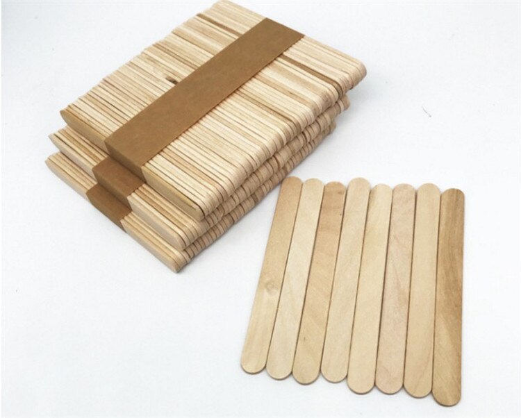 50Pcs/Set Popsicle Sticks Natural Wooden Pop Popsi... – Grandado