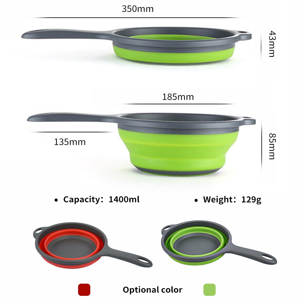 Sowoll Water Scoops Silicone Long Handle Collapsib... – Grandado