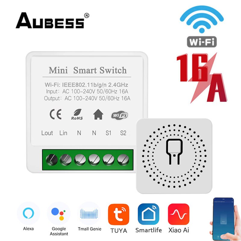 16A Tuya Wifi Mini Smart Switch 2-Way Diy Schakela... – Grandado