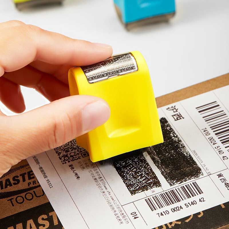 Blue Your ID Confidential Seal Roller Self Inking ... – Grandado