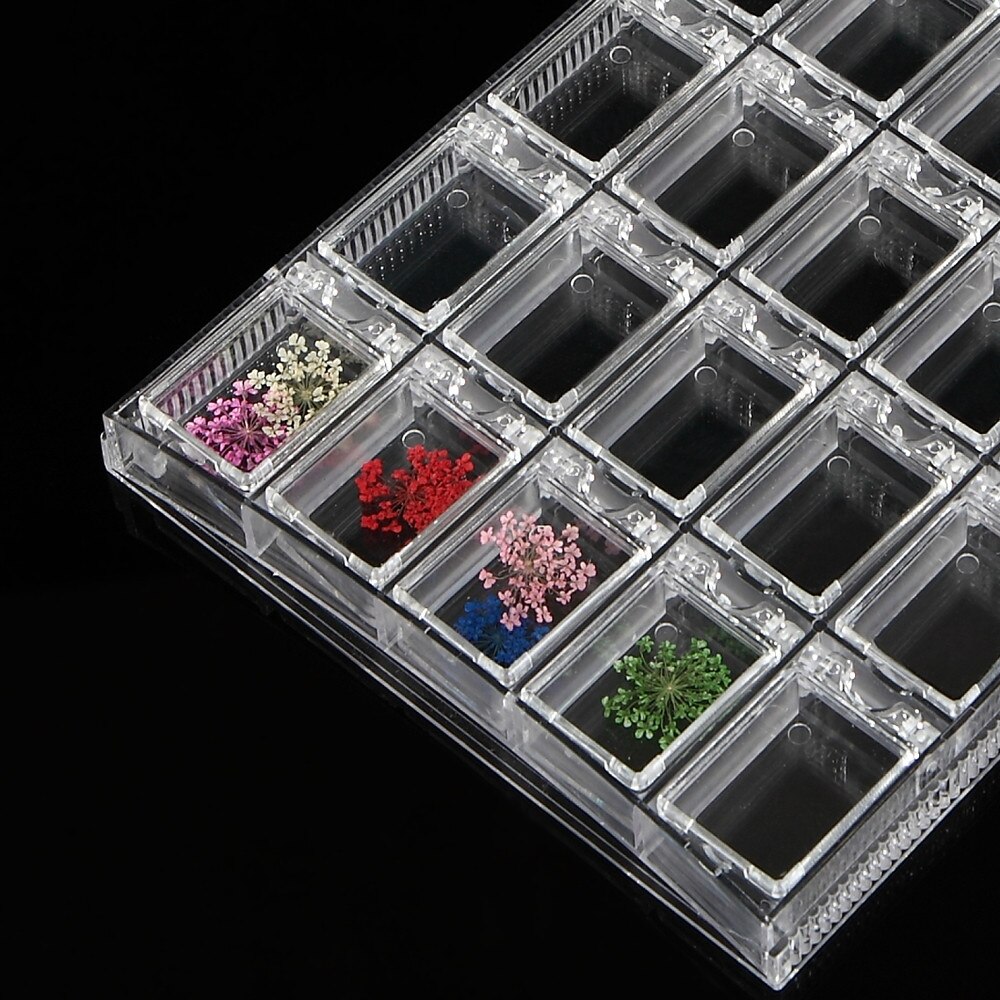 20 Grids Clear Acrylic Storage Box Rhinestone Bead... – Grandado