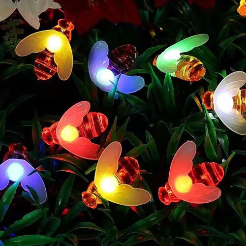 20/50leds Solar String Light Honey Bee Outdoor Chr... – Grandado