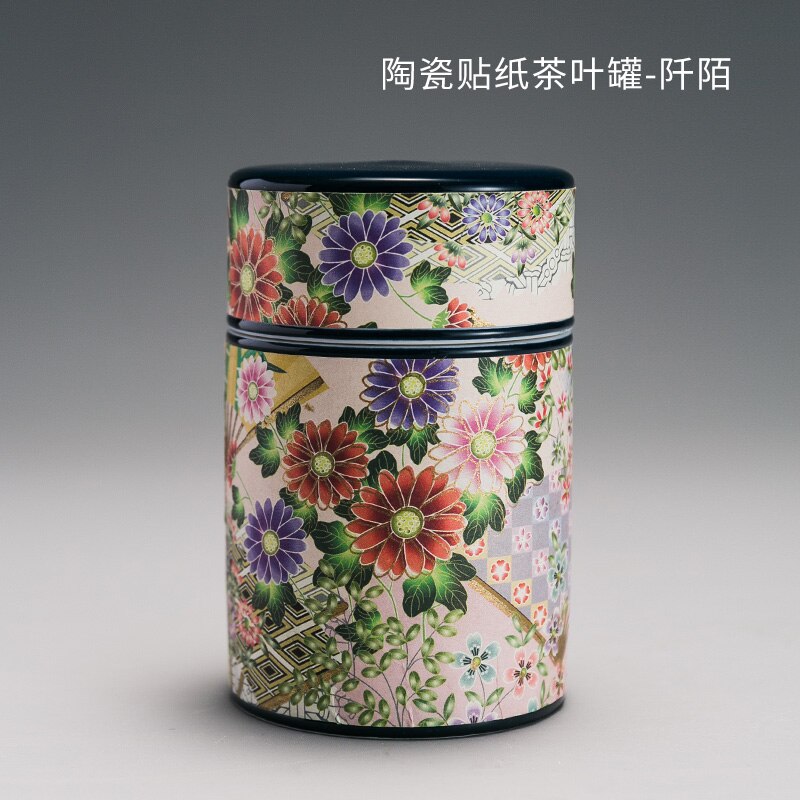 Ceramic Imitation Enamel Tea Caddy Small Japanese-... – Grandado