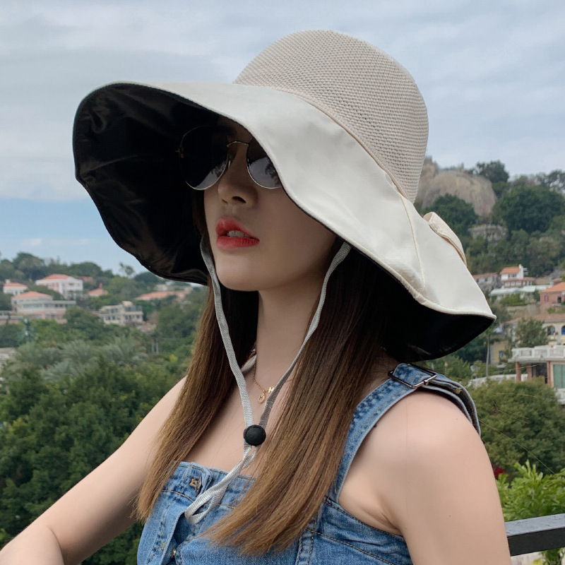 Foux Bucket Women Summer Sun Hats Wide Brim Knit M... – Vicedeal