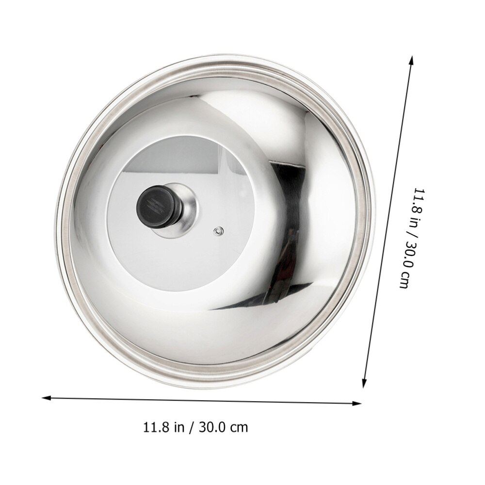 1 Pc Pot Cover Stainless Steel Glass Pot Cover Tra... – Grandado