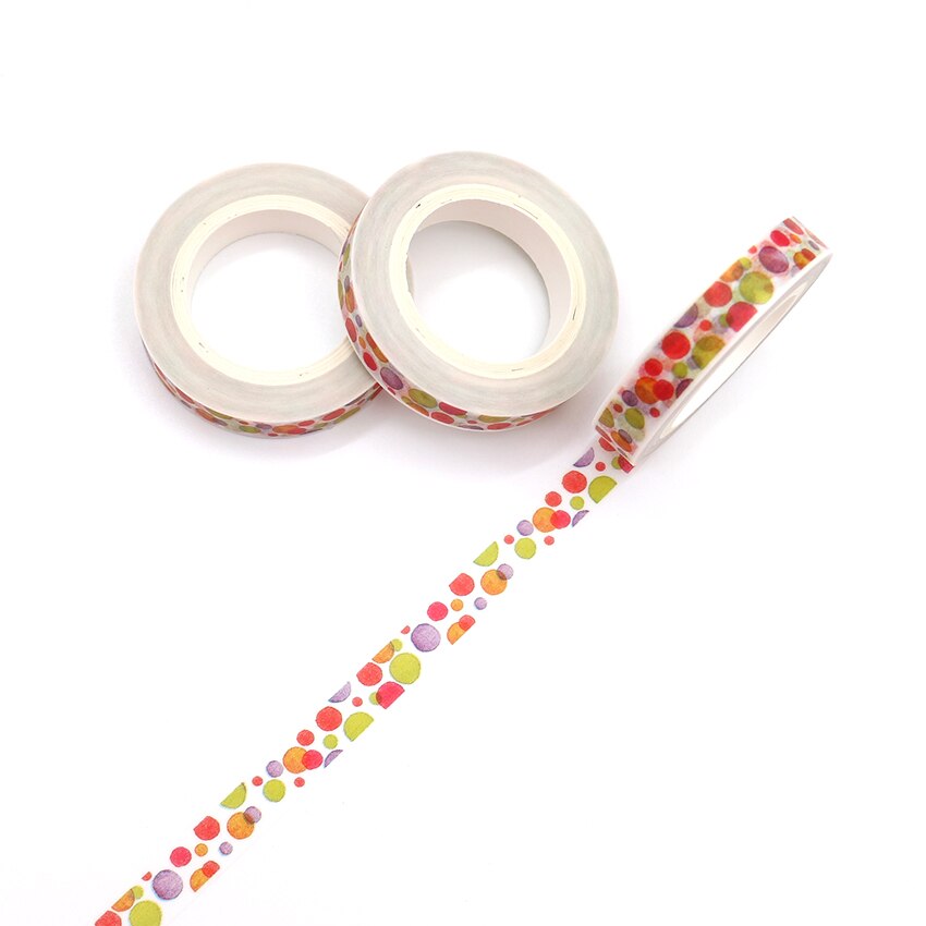 1 PCS Colorful Circle Washi Masking Tape Office Su... – Vicedeal