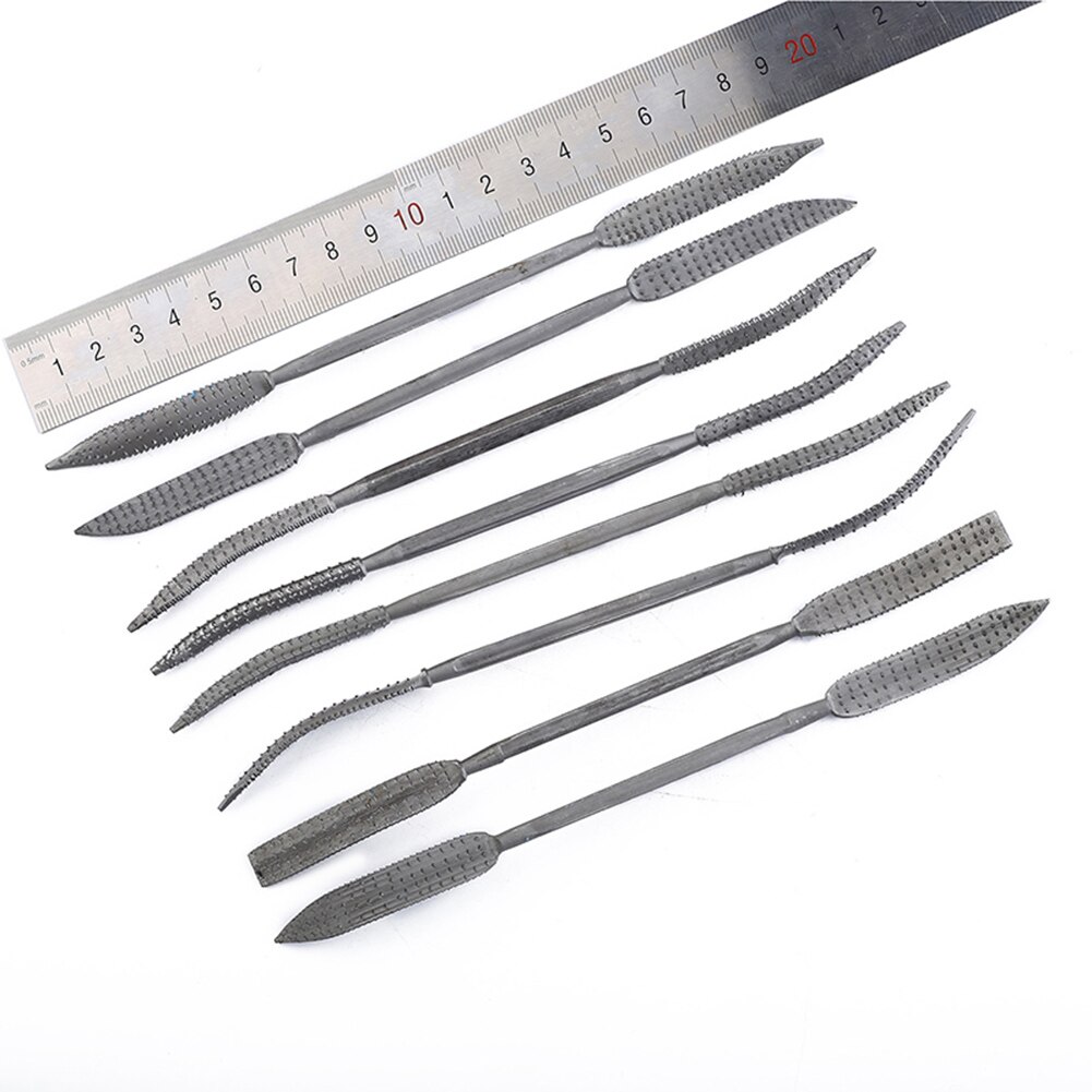 8pcs Mini Wood Working Rasp Riffler File Set Doubl... – Grandado