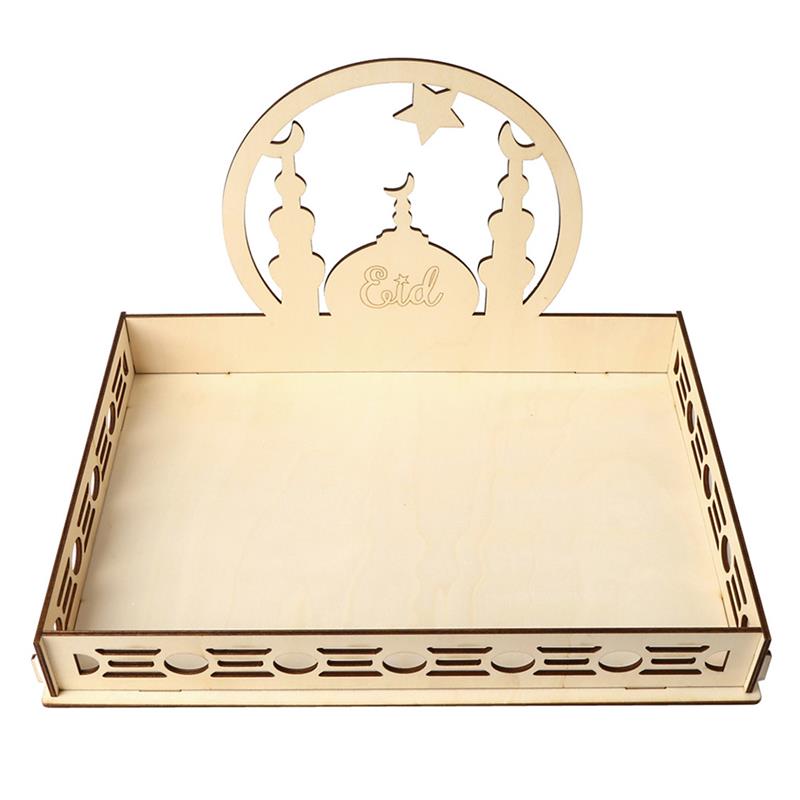 Wood Moon Star Plate Crafts Ramadan Decoration Eid... – Grandado