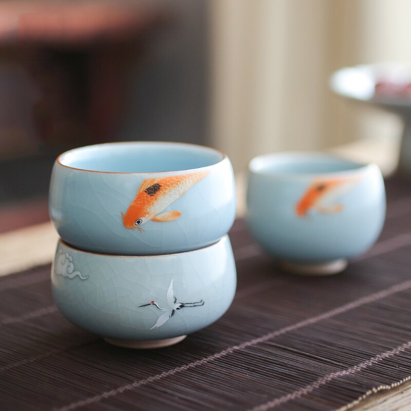 CHANSHOVA 80ml China Ru Kiln Porcelain Traditional... – Vicedeal