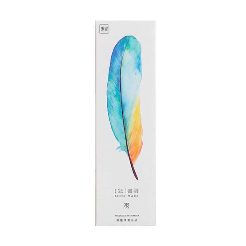 Colorful Feather Paper Bookmark Lovely Clip Access... – Grandado