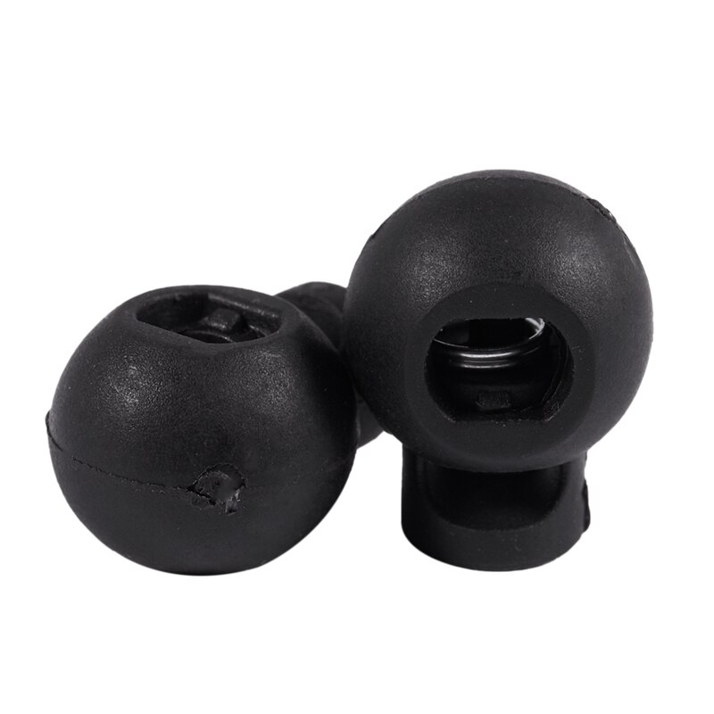 100 Piece Cord Stopper DIY Black Plastic Connector... – Grandado