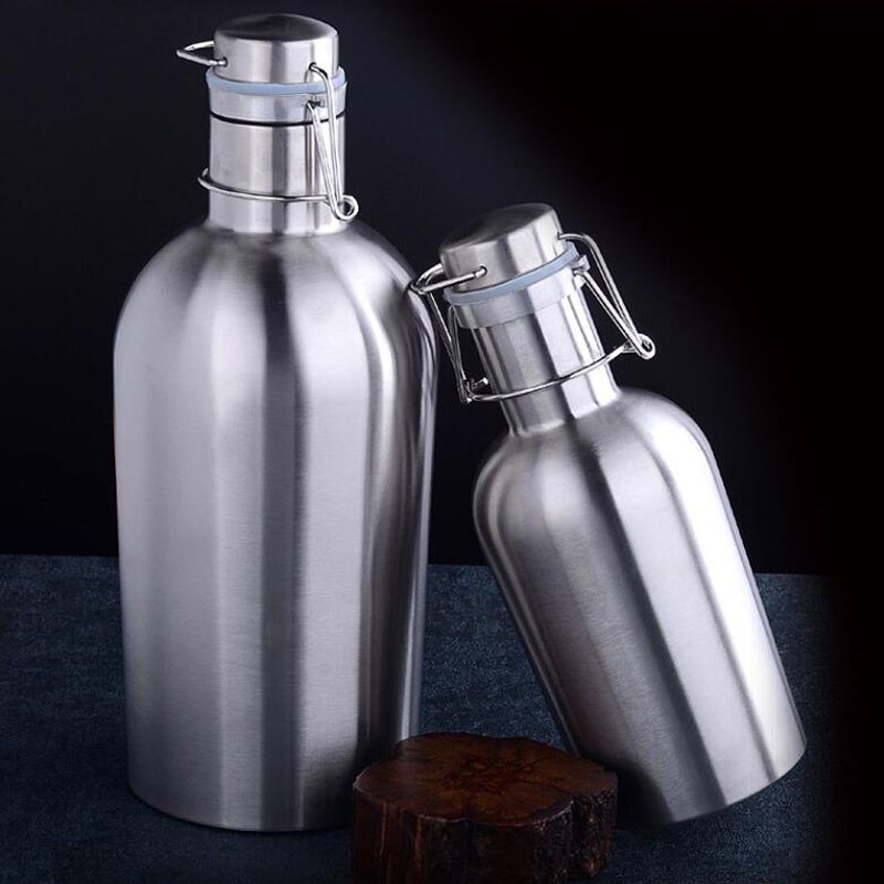 Premium 1L/2L Rvs Homebrew Bier Growler Veilige Sw... – Vicedeal