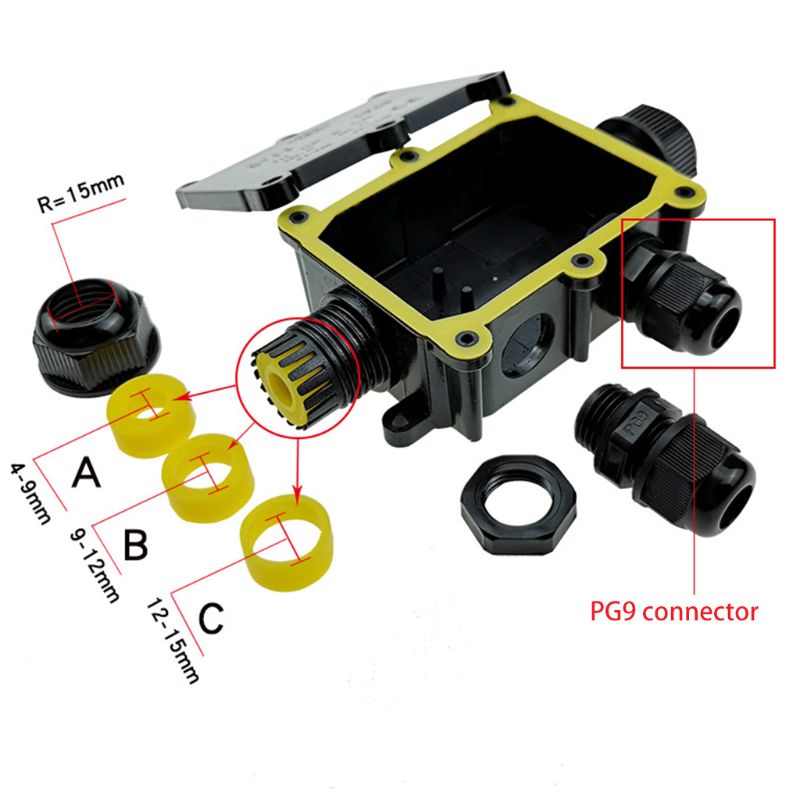 Koblingsboks ip68 vanntett uv soltett utendørs fl... – Vicedeal Koblingsboks ip68 vanntett uv soltett utendørs fl... – Vicedeal