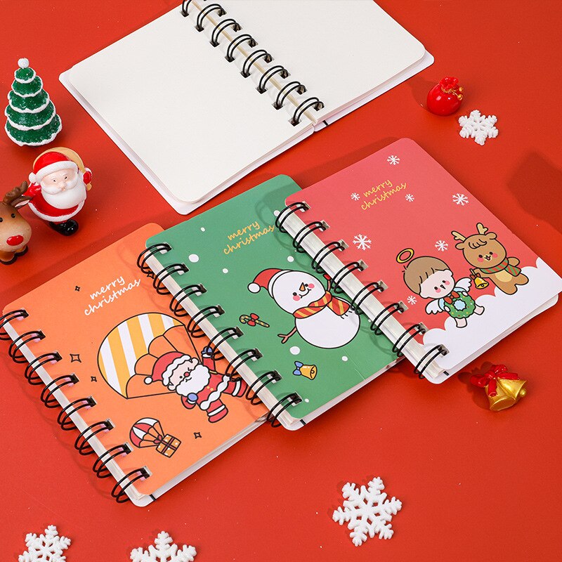 Merry Christmas Spiral A7 Notebook Daily Weekly Pl... – Vicedeal