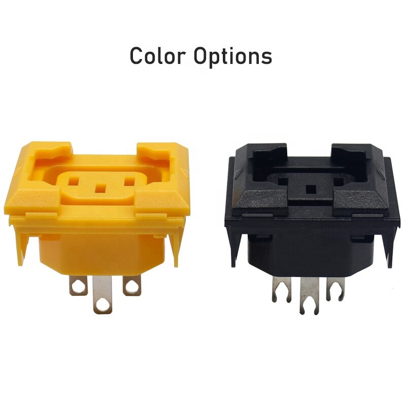 250v 10A yellow lockable type C13 socket outlet fo... – Vicedeal