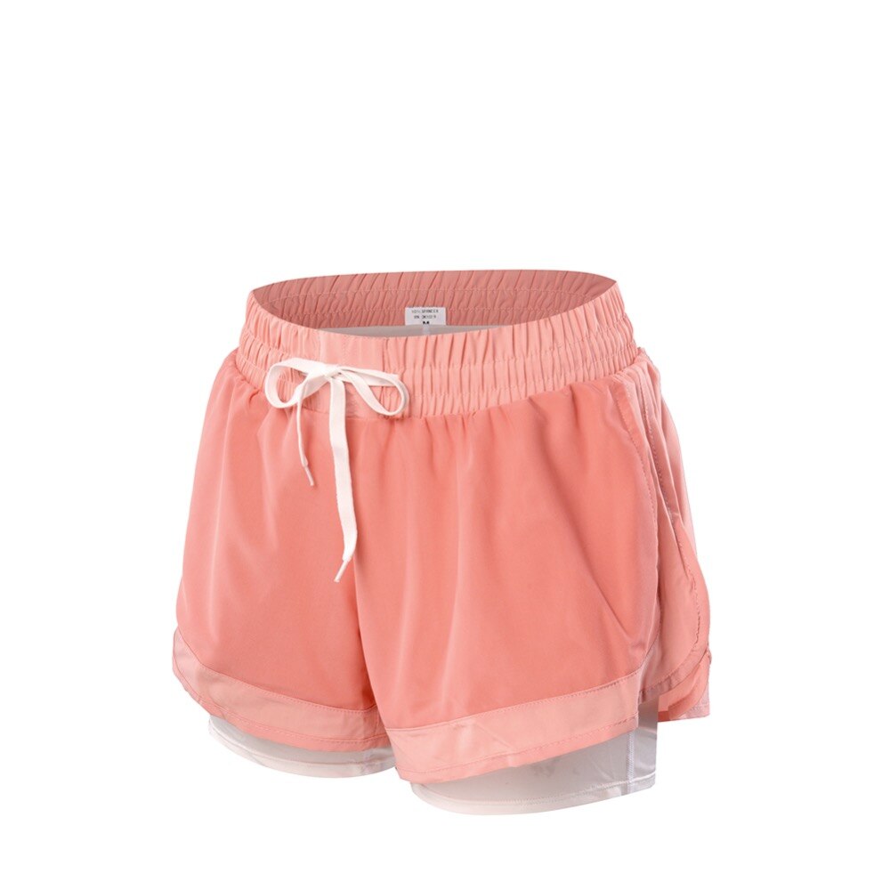 Meshy Sports Shorts With Inner Layer Women's Train... – Grandado