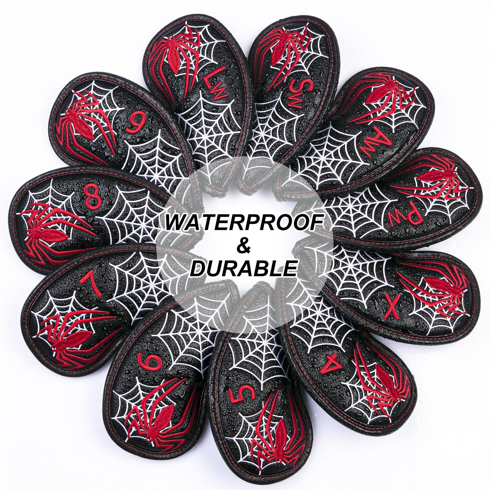 11 Piece Golf Club Iron Headcover With Embroidery ... – Vicedeal
