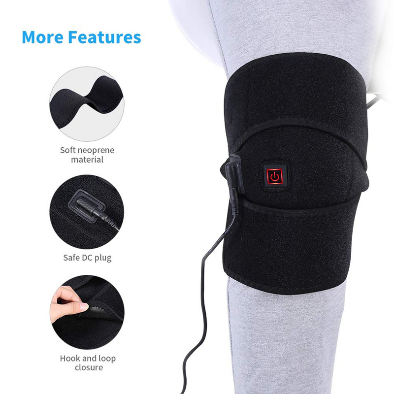USB Heated Knee Pad Brace Wrap Rechargeable Heatin... – Grandado
