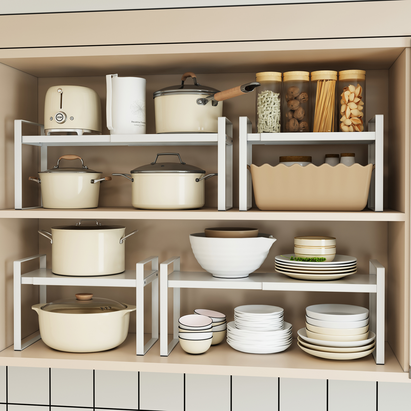 Kitchen Storage Rack under the Sink Cabinet Layere... – Grandado