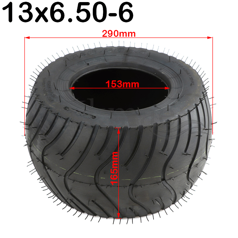 Front 13x5-6 rear 13x6.50-6 inch rubber tires for ... – Grandado