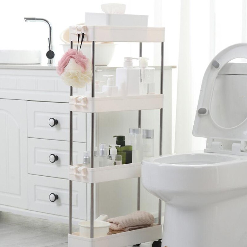 4 Layer space Kitchen Storage Rack Slim Slide Towe... – Vicedeal