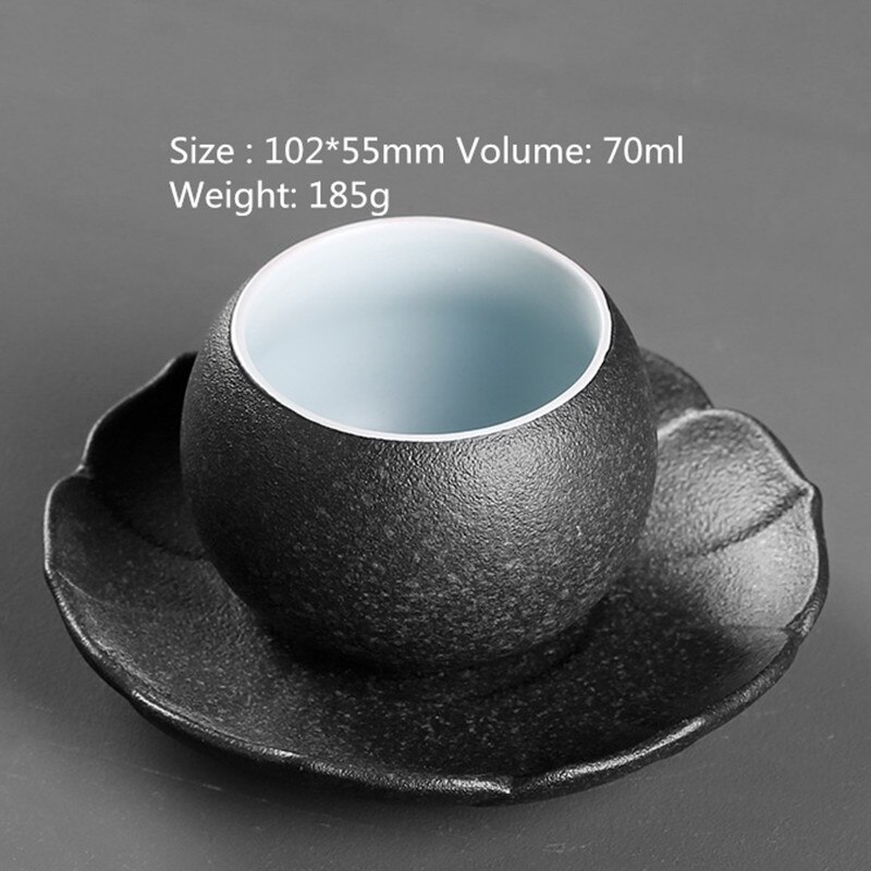 Vintage Tea Cup With Dish Coarse Pottery TeaCup Ja... – Vicedeal