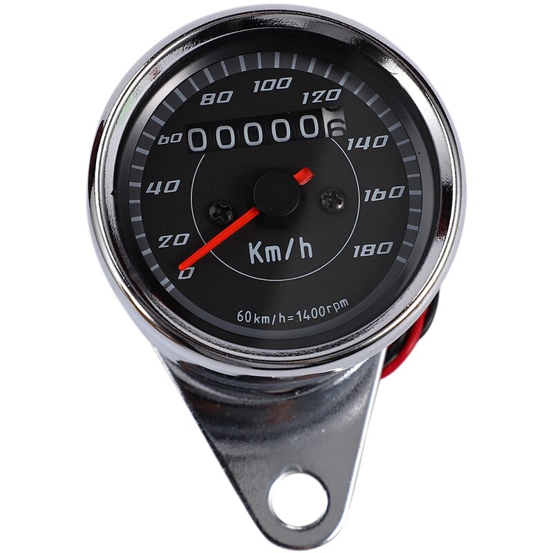 Motorcycle LED Tachometer Speed Gauge Retro Chrome... – Grandado